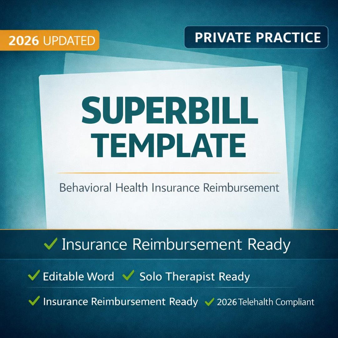 Behavioral Health Superbill Template | Private Practice Insurance ...