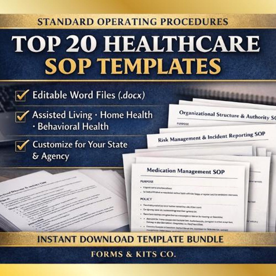 Top 20 Healthcare SOP Templates | Assisted Living, Home Health ...