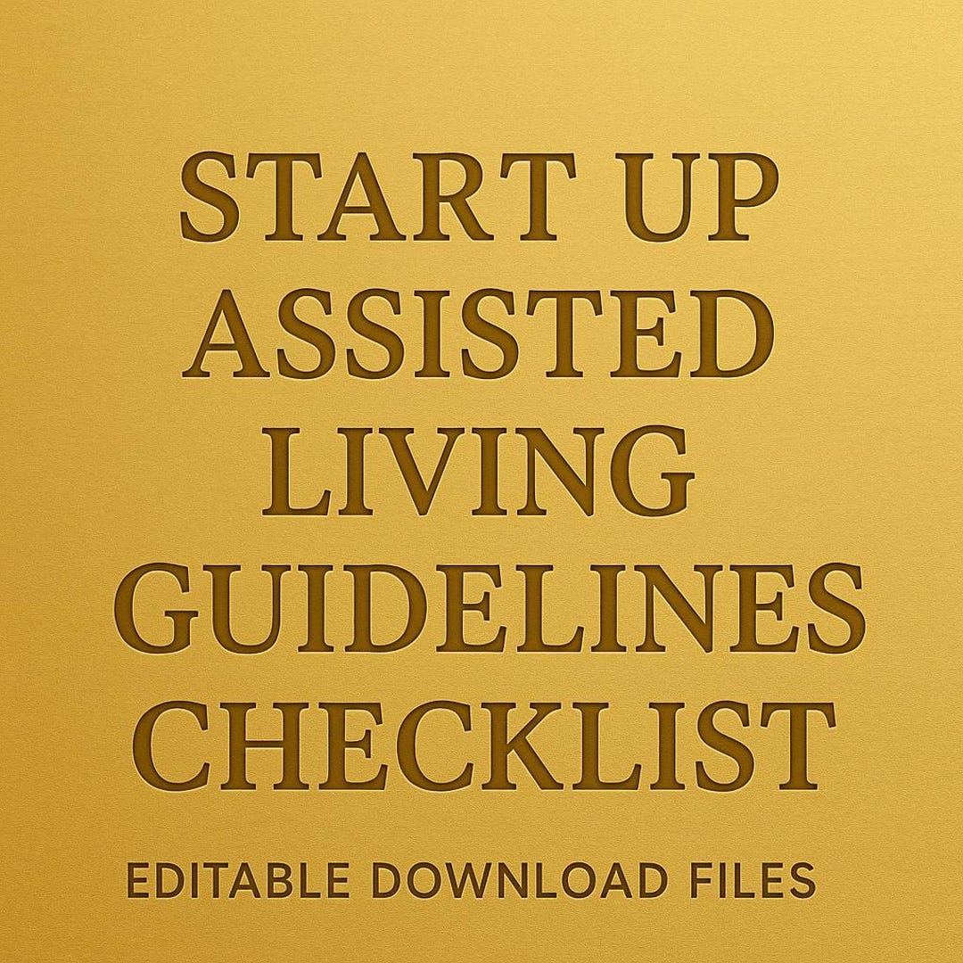 Iowa Assisted Living Licensing Checklist - Editable Startup Guide - Etsy