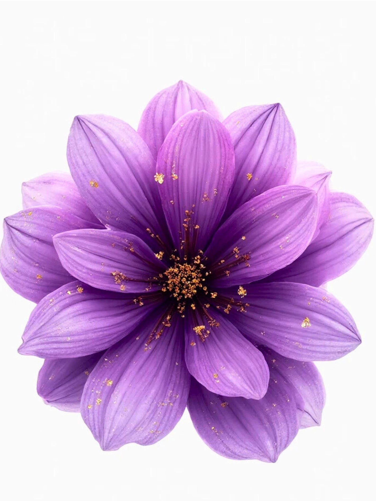 Purple Lotus Flower Wall Art | Violet Floral Digital Print | Modern ...