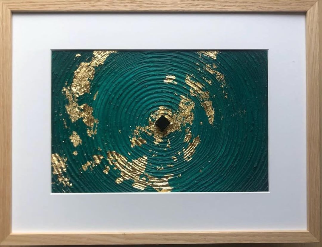 Kaaba Artwork -green and Gold - Etsy