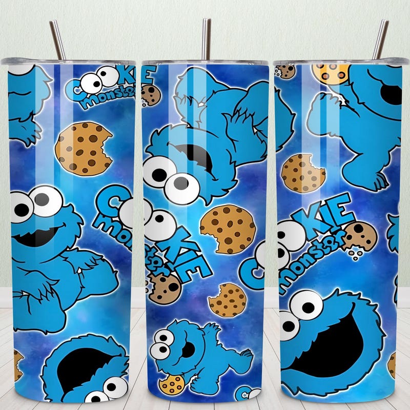 Funny Cookie Monster Png - Etsy