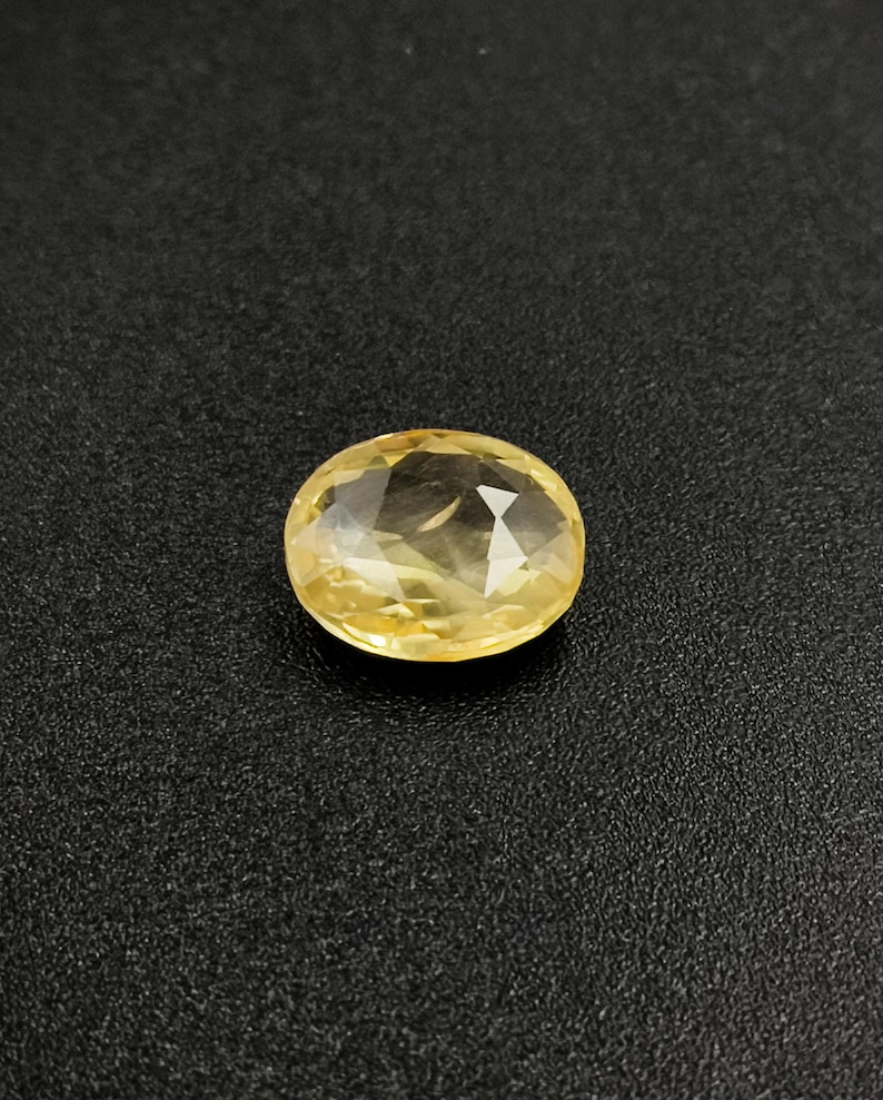 Natural Yellow Sapphire | No Heat Gemstone for Jewelry Making | Weight ...