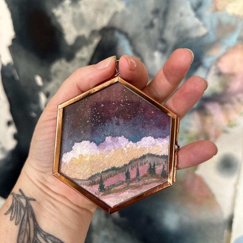 Hexagon Artwork - Etsy