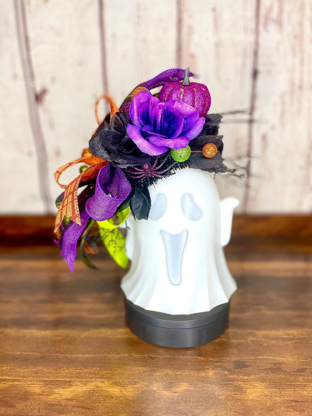 Halloween Centerpiece, Ghost Centerpiece, Ghost Arrangement, Halloween ...