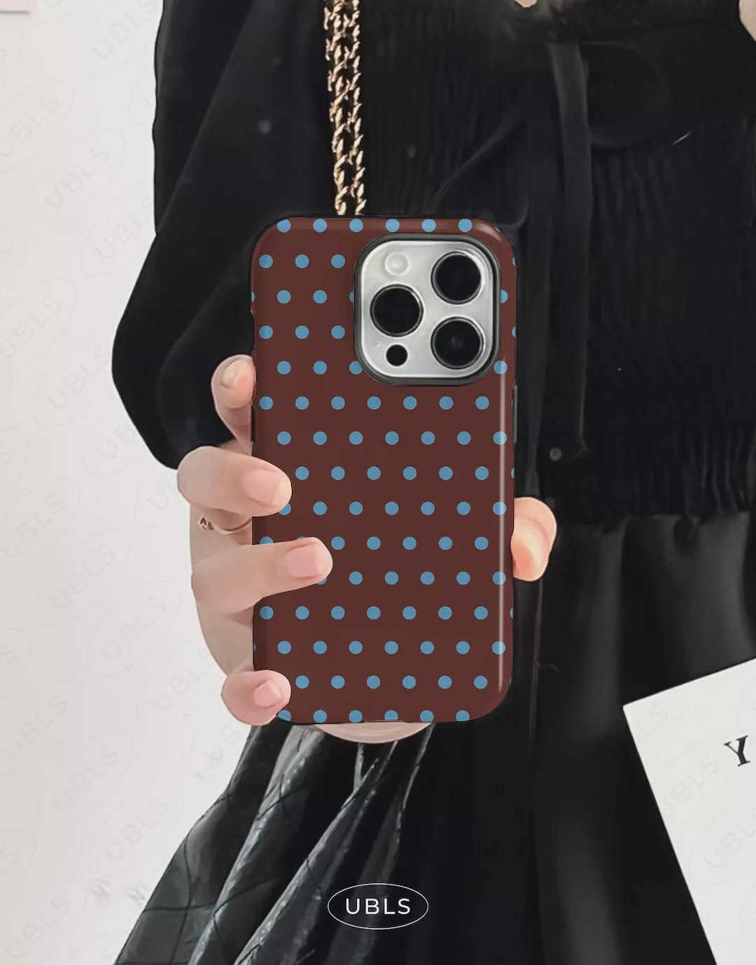Simple Elegant Polka Dots Phone Case for iPhone 17 16 15 14 13 12 11 ...