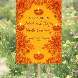 Colorful Diwali Welcome Sign Template| Digital Download Diwali ...
