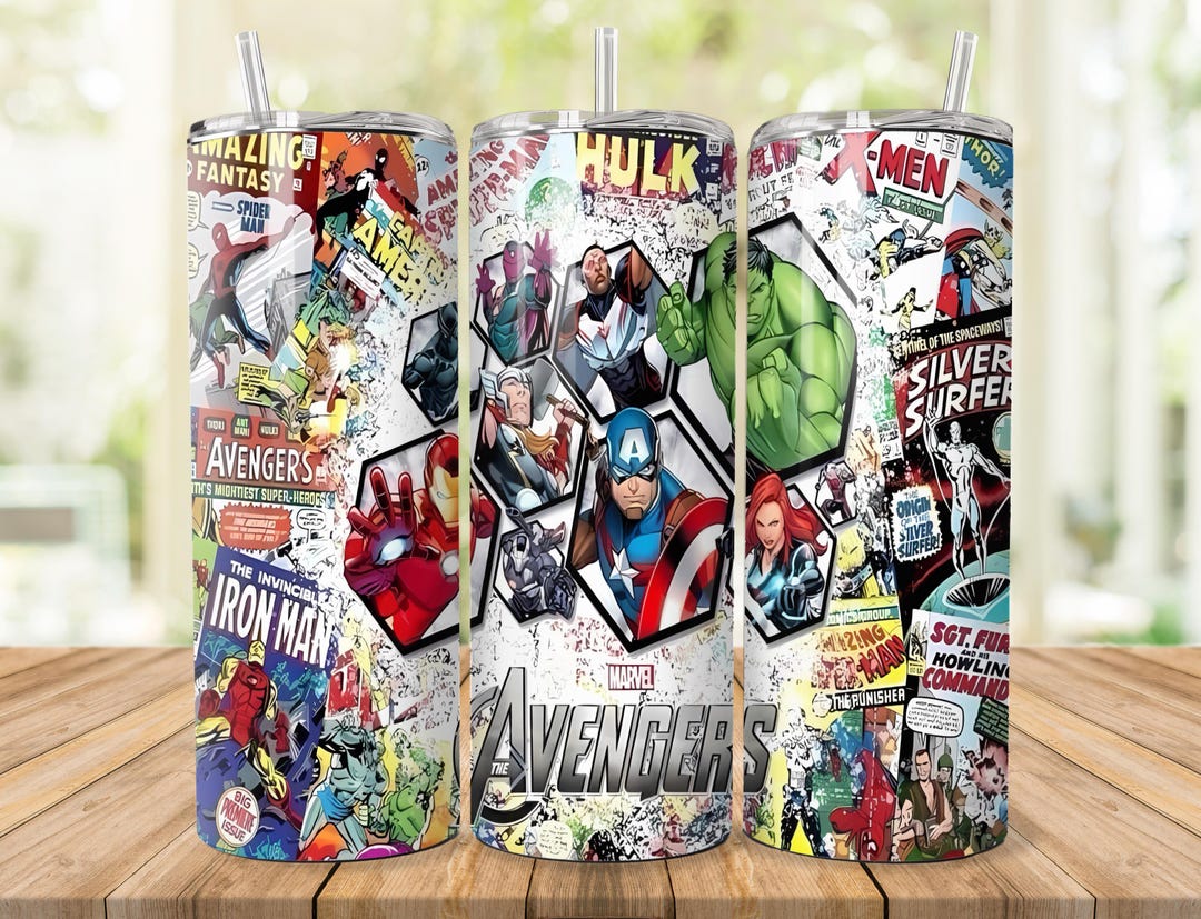 Marvel Heroes Sublimation Wrap 20 OZ - Etsy