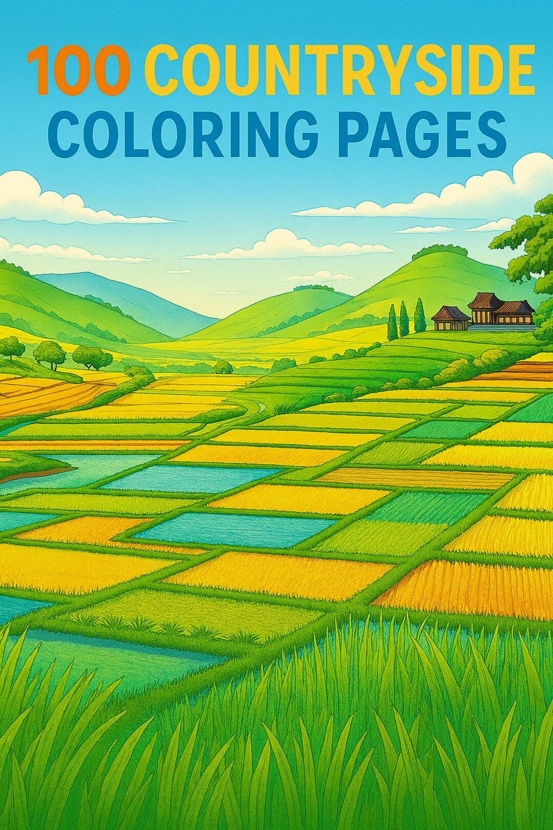 100 Countryside Coloring Pages for Kids and Adults - Printable Rural ...