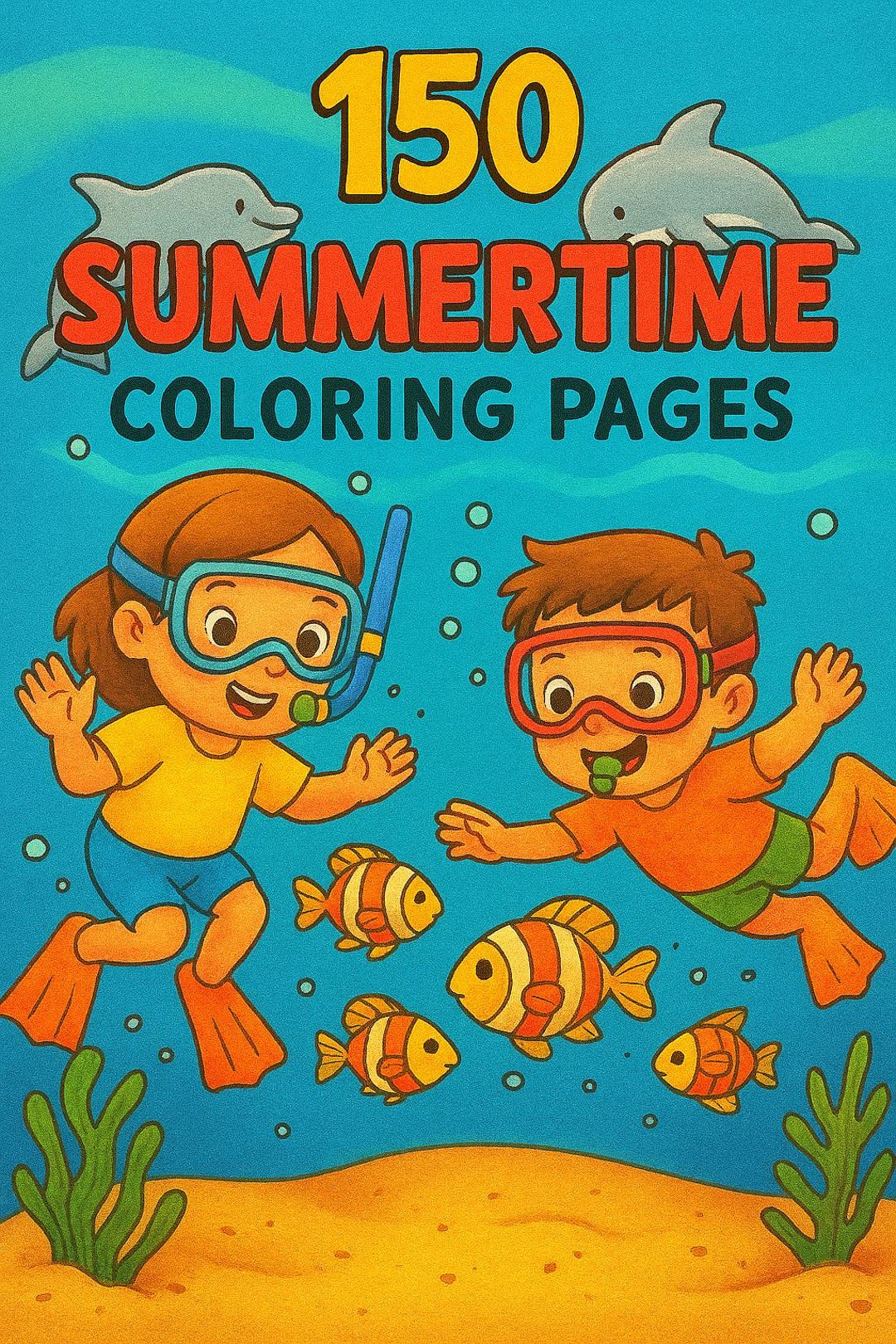 150 Summertime Coloring Pages for Kids - Printable Summer Activity Book ...