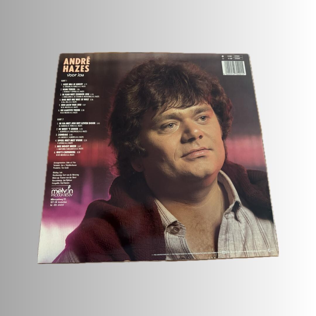 André Hazes – Voor Jou | Dutch Levenslied Vinyl LP | Vintage 1980s Pop ...