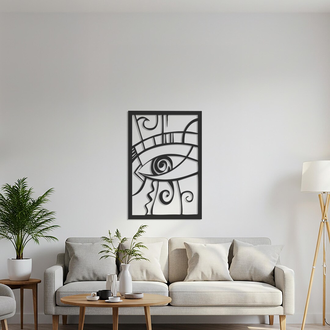 Eye of Horus Metal Wall Art, Abstract Geometric Decor - Etsy