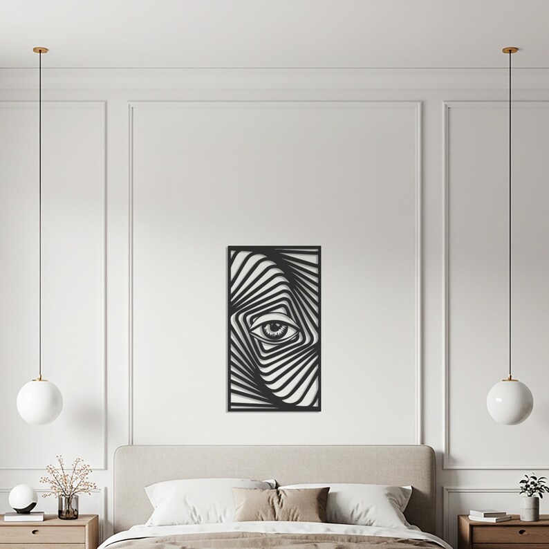 Abstract Eye Metal Wall Art, Modern Geometric Sculpture - Etsy