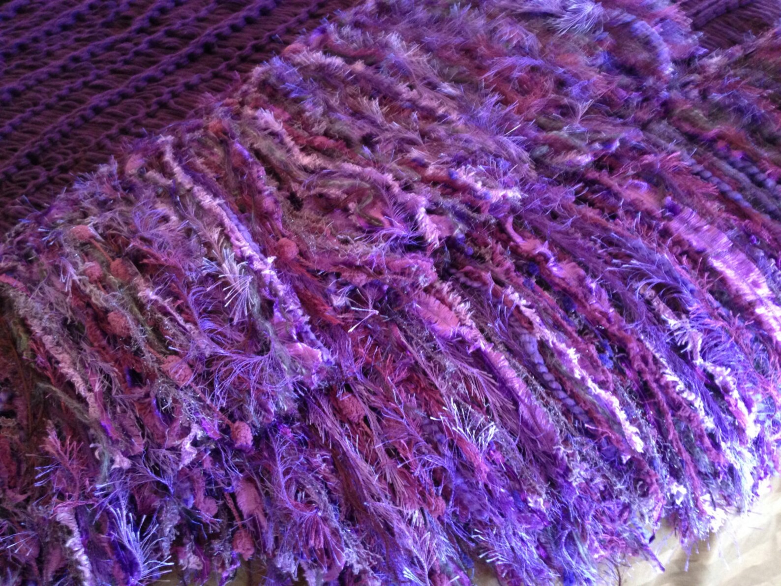 Deep Purple Blanket Purple Throw Blanket Dark Purple Home - Etsy