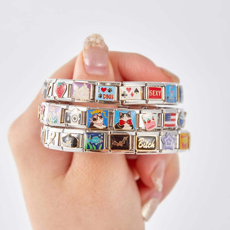 Italian Charm Bracelet - Etsy Australia