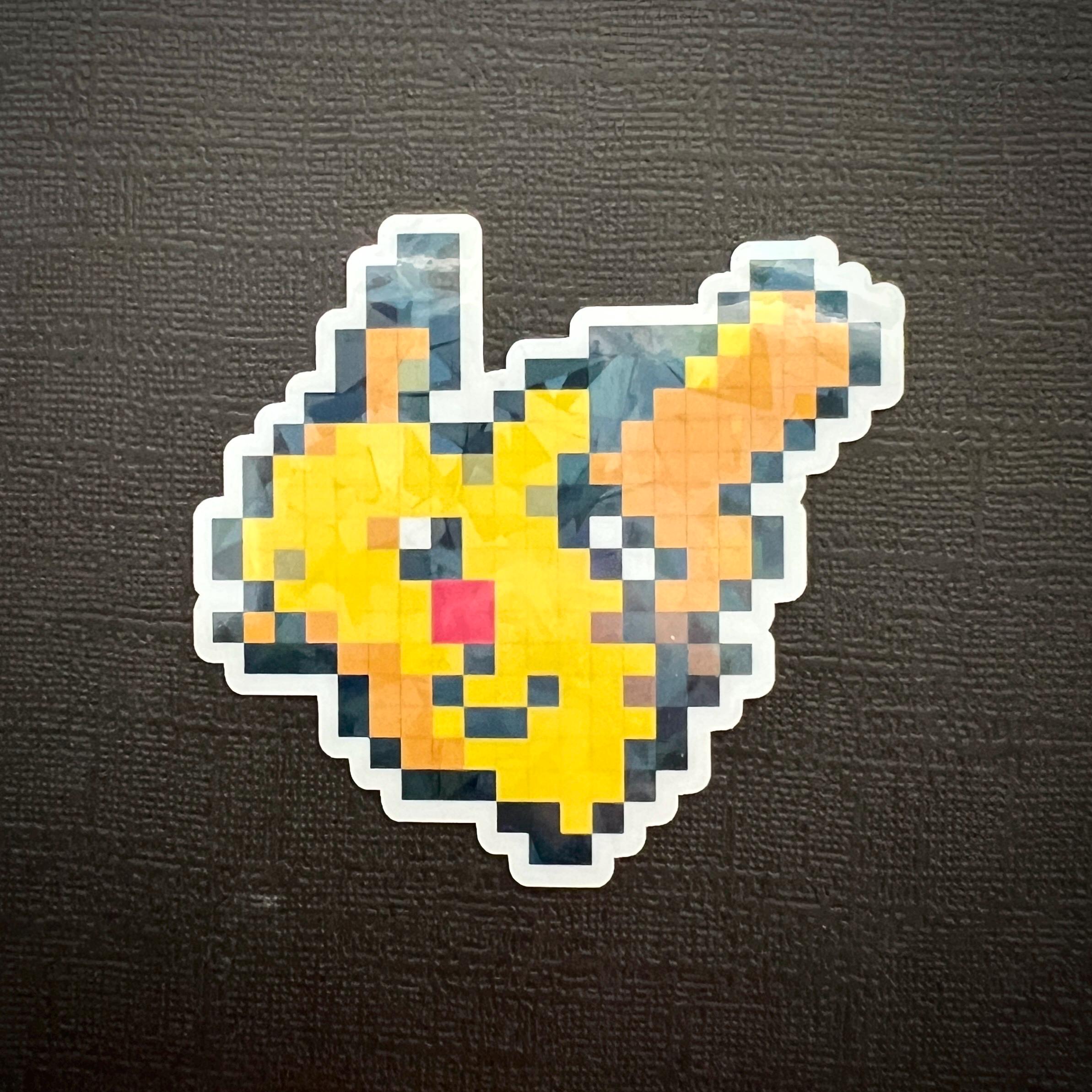 Holographic 8-bit Pixelated Pocket Monster Vinyl Stickers - Etsy