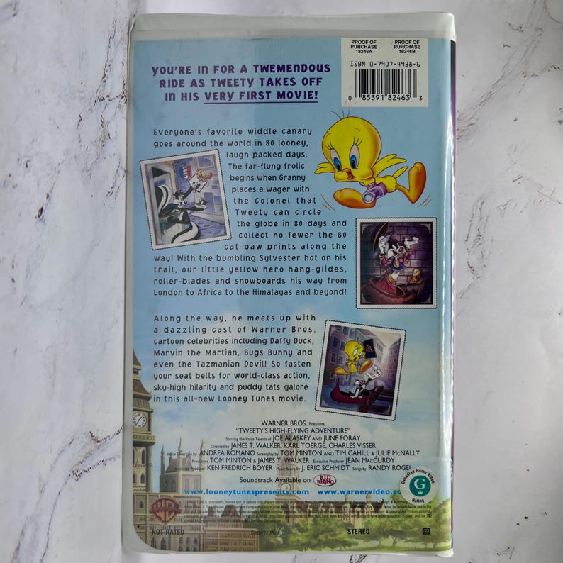 Tweety's High-flying Adventure (VHS, 2000) Looney Tunes Movie - Etsy