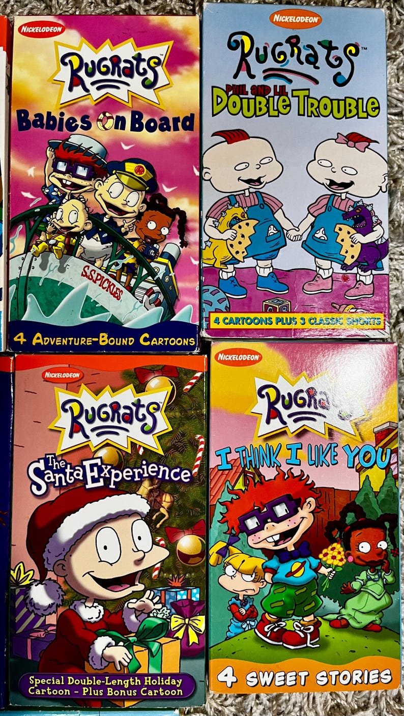 Rugrats VHS Collection, Nickelodeon Orange Cassette Tapes - Etsy