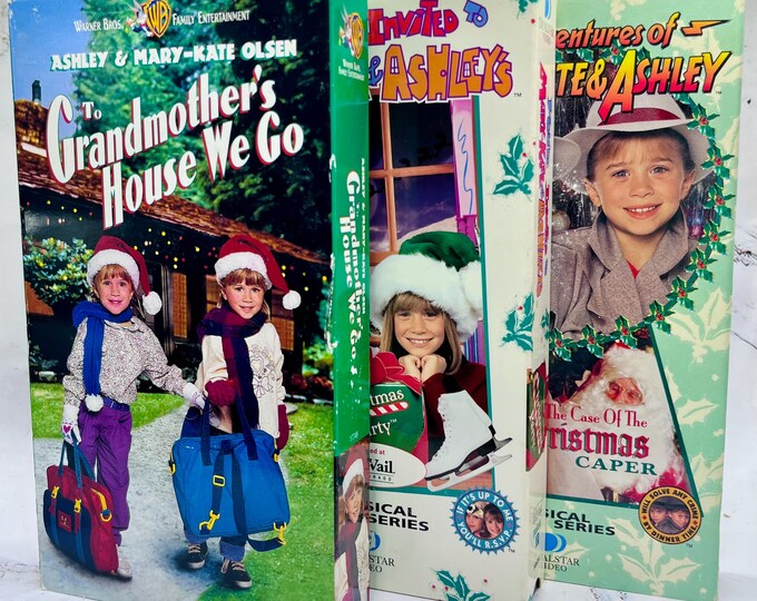Mary-kate and Ashley's Christmas Collection Box Set (VHS, 90s) Olsen ...