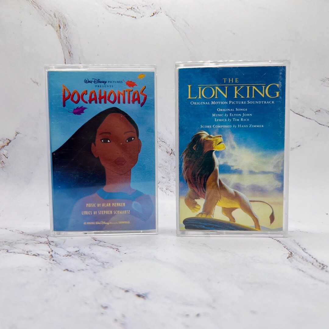 Vintage Disney Music Cassettes, Lion King & Pocahontas - Etsy