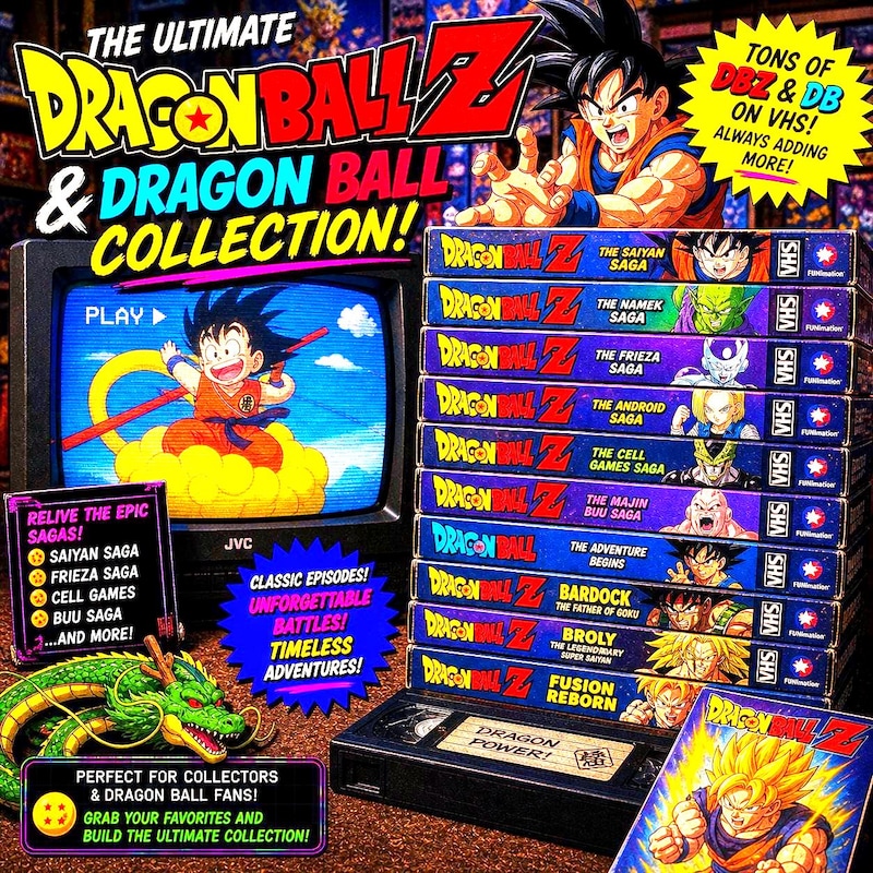 Dragon Ball Z Vhs Movies - Etsy