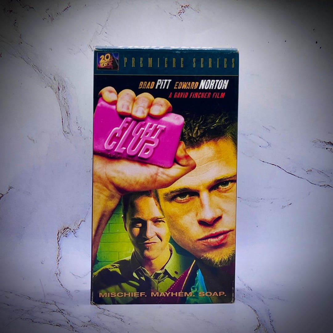 Fight Club (VHS, 1999) Premiere Series, Cult Classic Thriller Movie ...