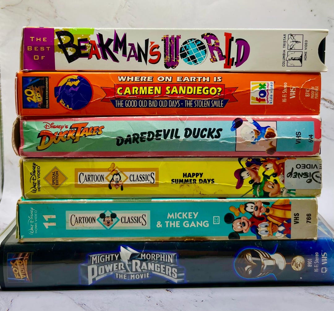 90s Kids VHS Movie: Carmen San Diego, Beakman’s World, Mickey Mouse - Etsy