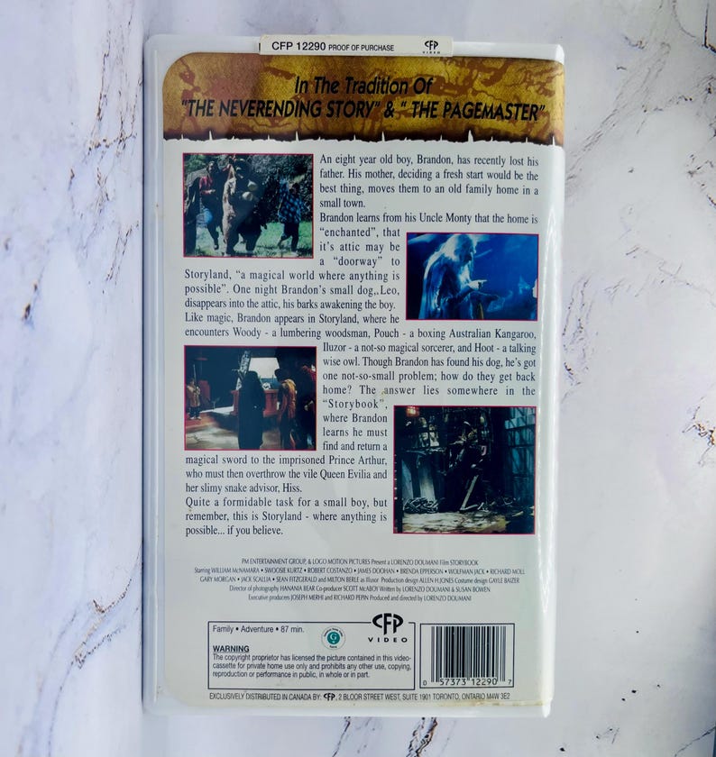 Storybook VHS (1996) Cult Classic Adventure Series - Etsy Canada