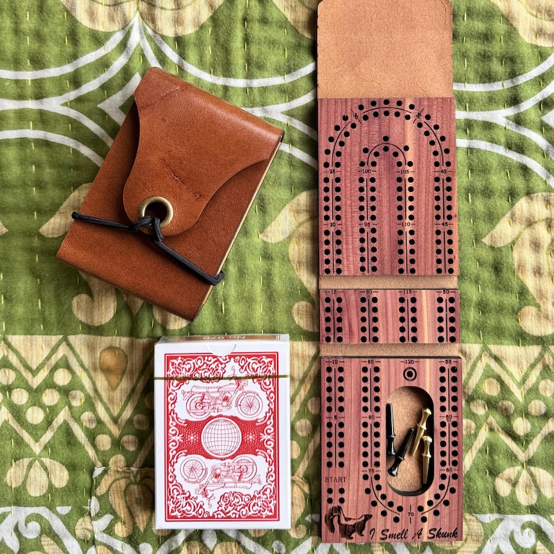 Small Cribbage Board Travel - Etsy
