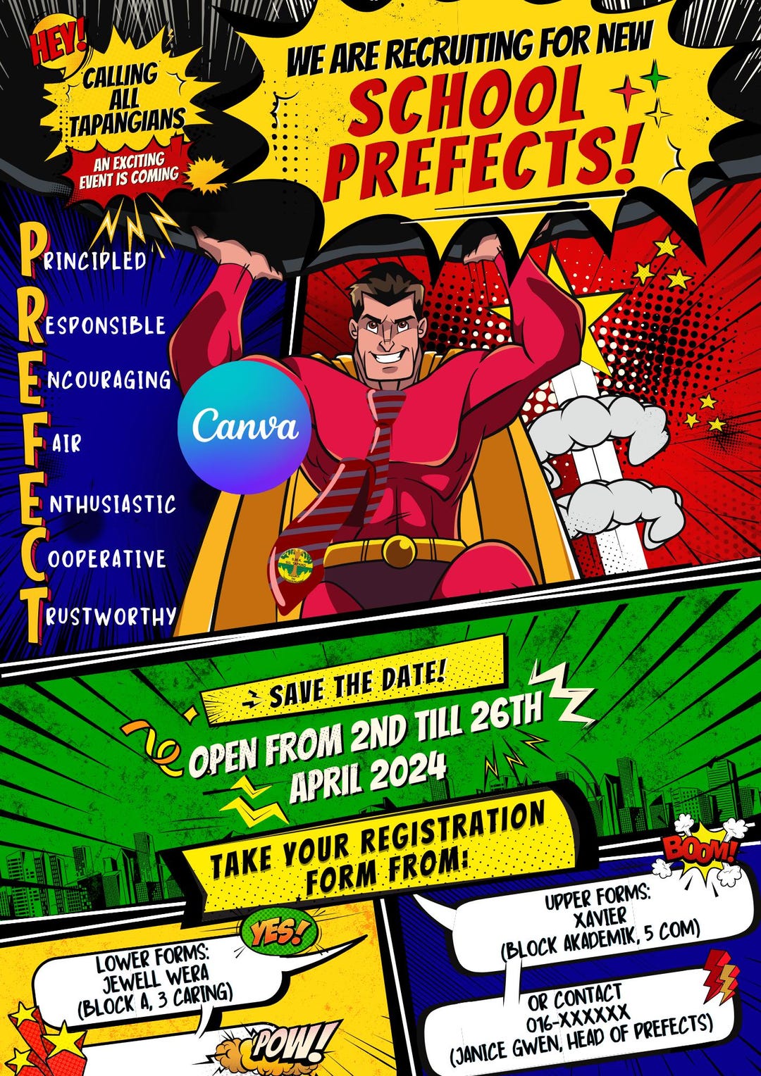 Prefect Recruitment Poster - Etsy