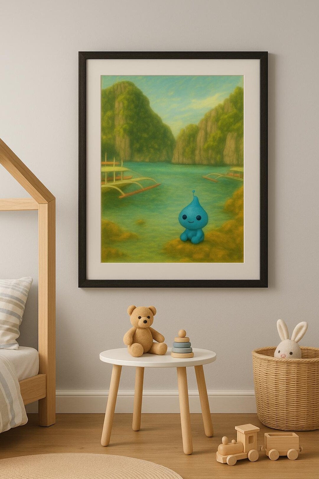 Dropple the Water Elemental - A4 & A3 Digital Wall Art – Playful ...