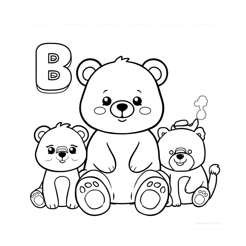 Kids Coloring Book -ABC Letters - Numbers 1–10 and Shapes – Educational ...