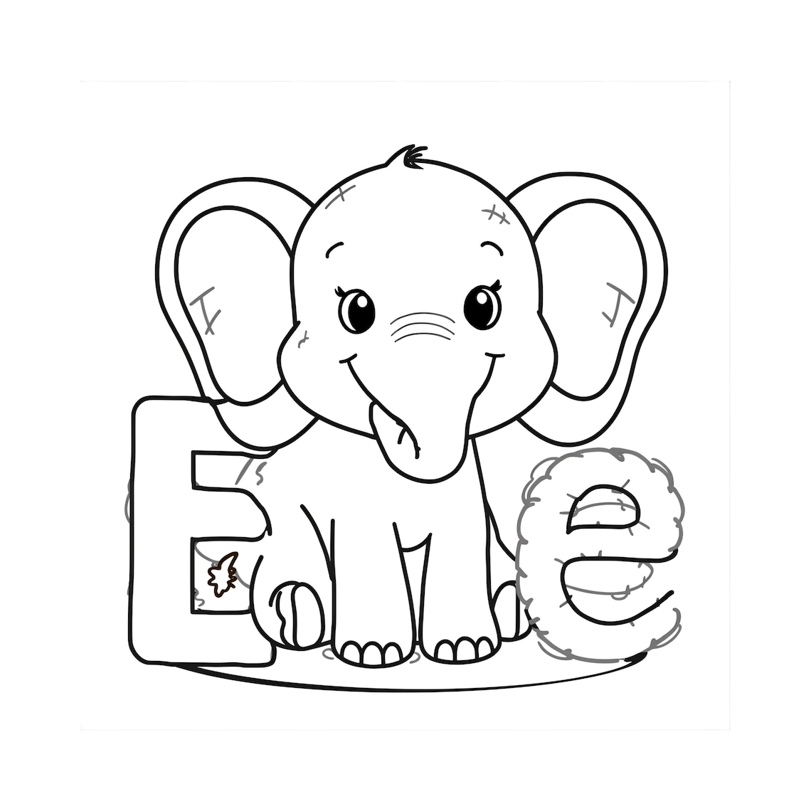 Kids Coloring Book -ABC Letters - Numbers 1–10 and Shapes – Educational ...