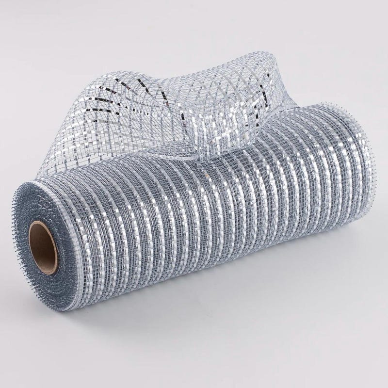 Silver Deco Mesh - Etsy
