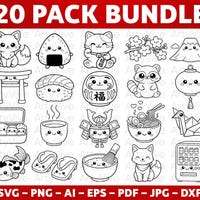 Kawaii Faces SVG, Cute Faces SVG, Cute Kawaii Faces Clipart, Kawaii PNG ...