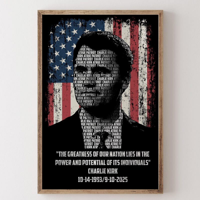 Charlie Kirk Wallpaper - Etsy Canada