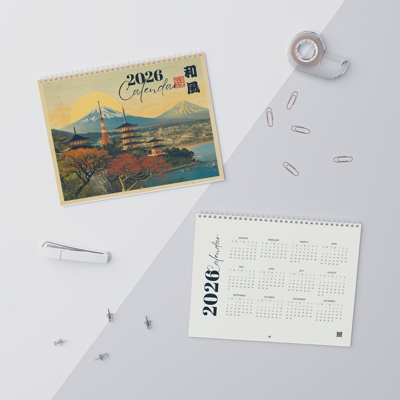 Japanese Ink Calendar 2026, Okinawa Wall Calendar Ryukyu Travel Wall ...