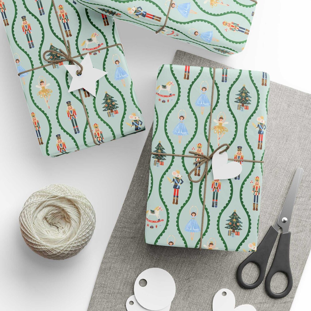 Nutcracker and Ballerina Wrapping Paper,wrapping Paper Children Gift ...