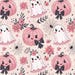 Halloween Cute Pumpkin and Lace Ghost Pattern Cotton Fabric, 100% ...