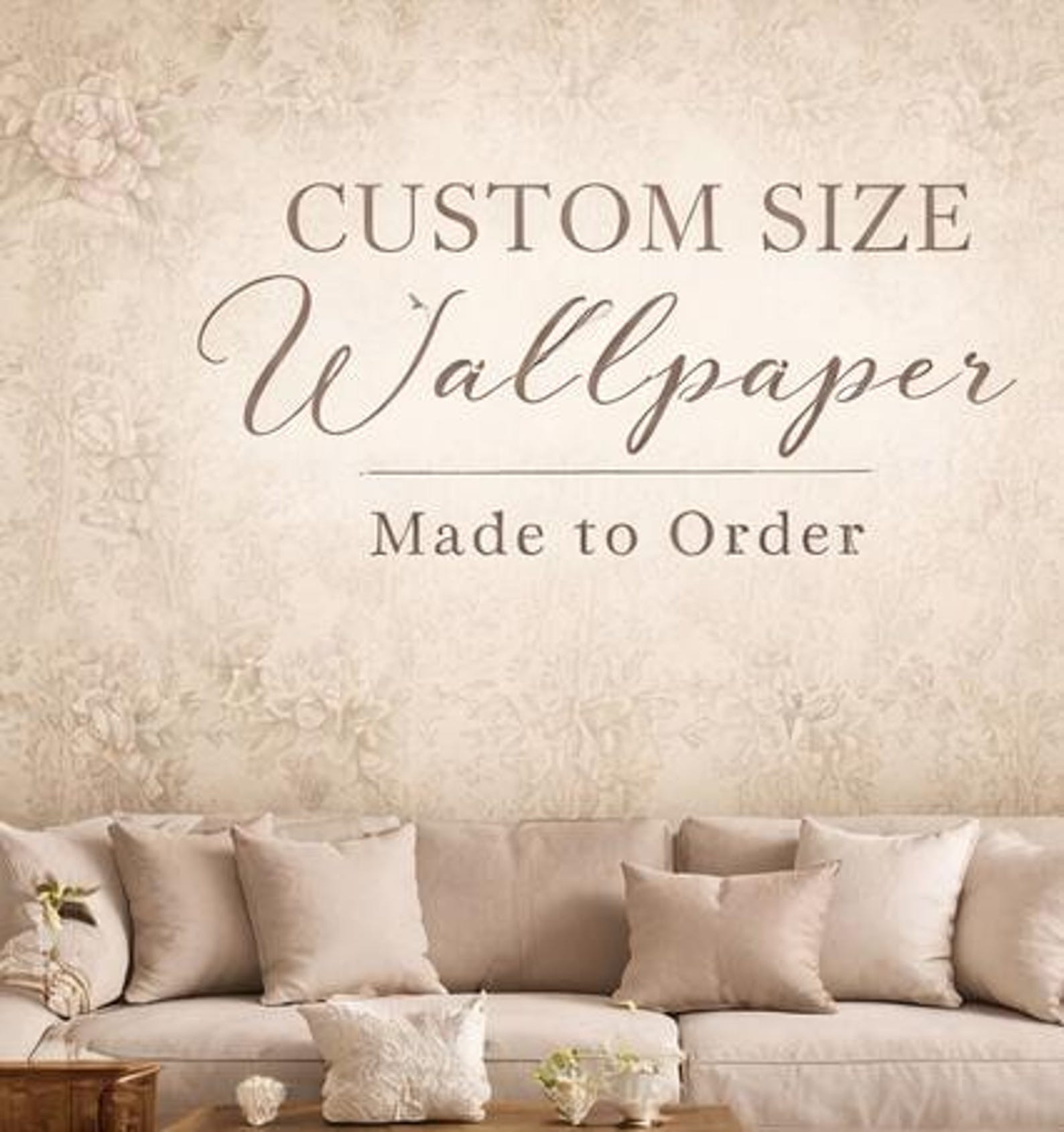 Custom Size Wallpaper – Made to Order Wall Mural – Personalized ...