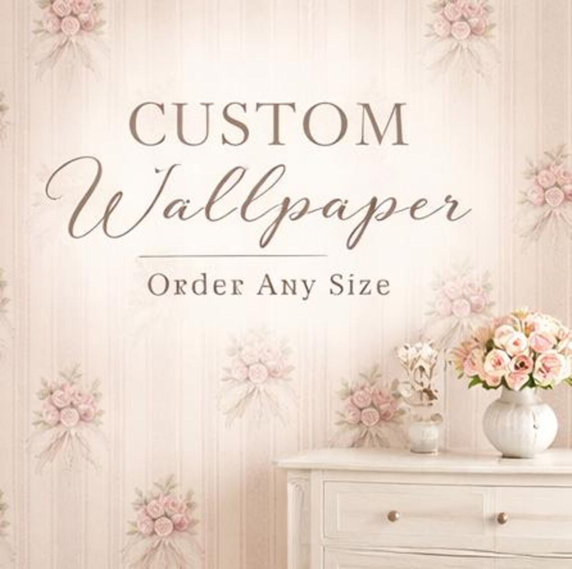 Custom Size Wallpaper – Made to Order Wall Mural – Personalized ...