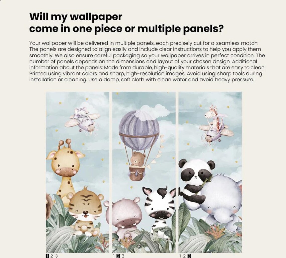 Custom Size Wallpaper – Made to Order Wall Mural – Personalized ...