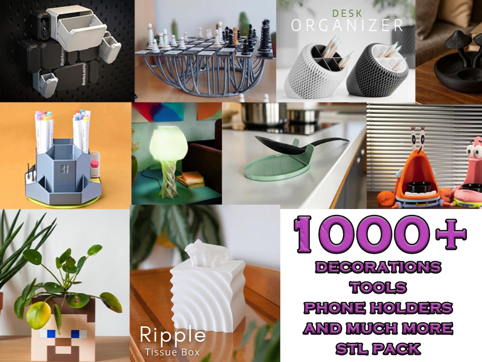 1000+ Functional STL Files – Home Decor, Gadgets, Stands, Holders ...