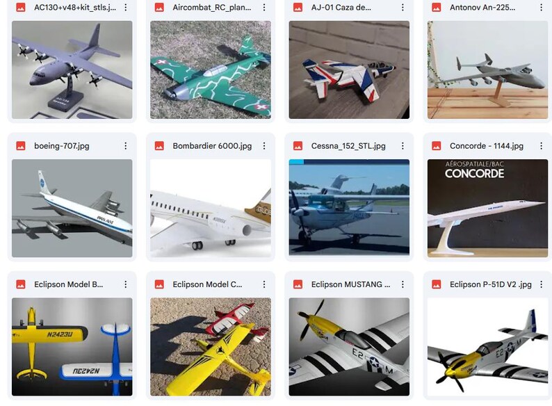 100 Airplane STL Files: 3D Printable Aircraft Models (digital Download ...