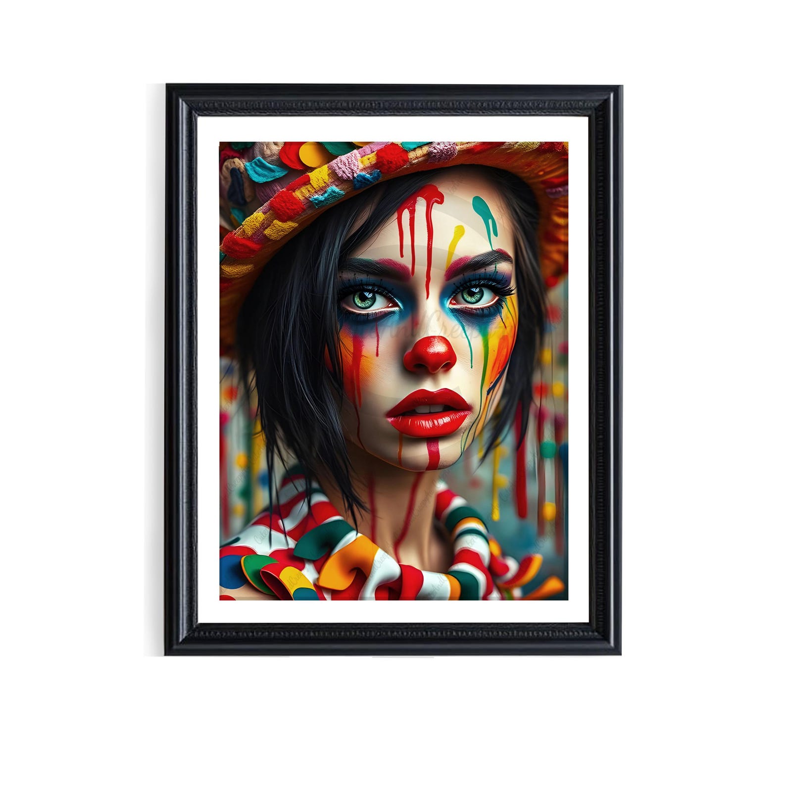 Beautiful Clown Collection - Arabella, Wall Art, Digital Download ...