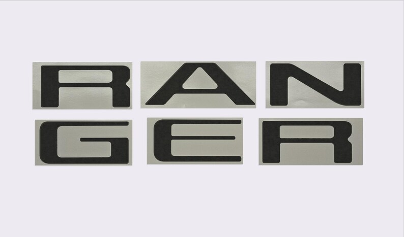 Ford Ranger Wildtrak Nextgen 2022-34-24 Tail Gate Lettering Insert ...
