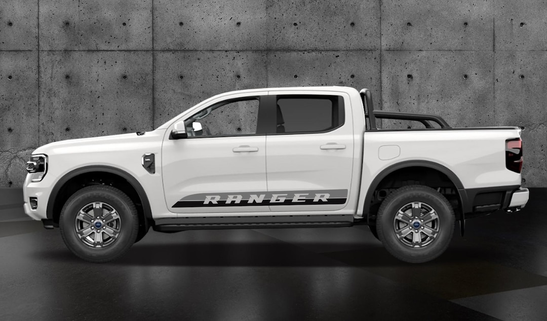 Ford Ranger Car Vehicle 4x4 Utility GT Side Racing Rocker Vinyl Stripe ...