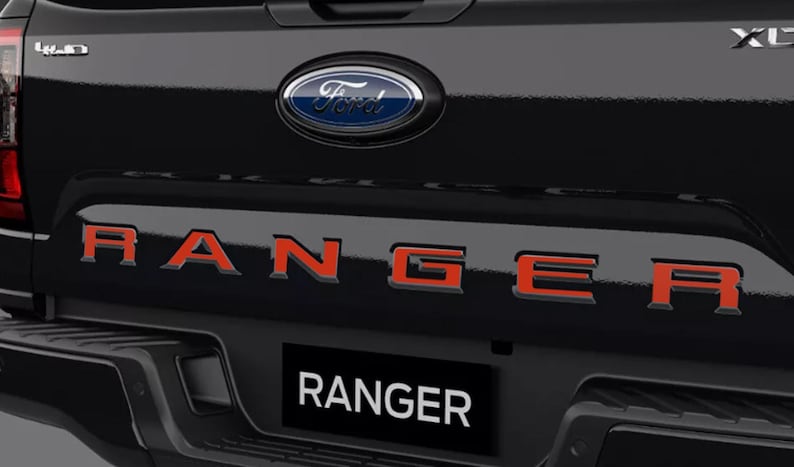 Ford Ranger Wildtrak Nextgen 2022-34-24 Tail Gate Lettering Insert ...