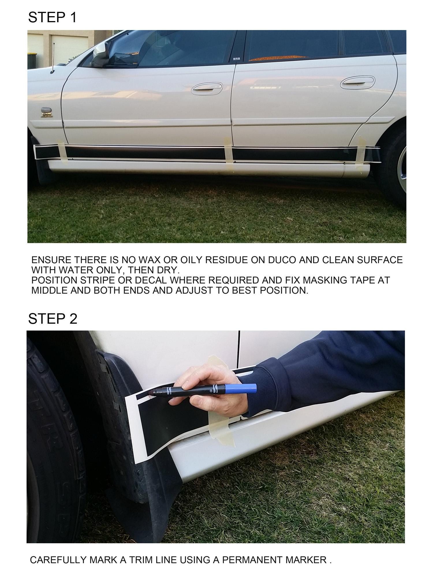 Volkswagen VW Amarok Utility Side Racing Rocker Stripe Vinyl Decal ...