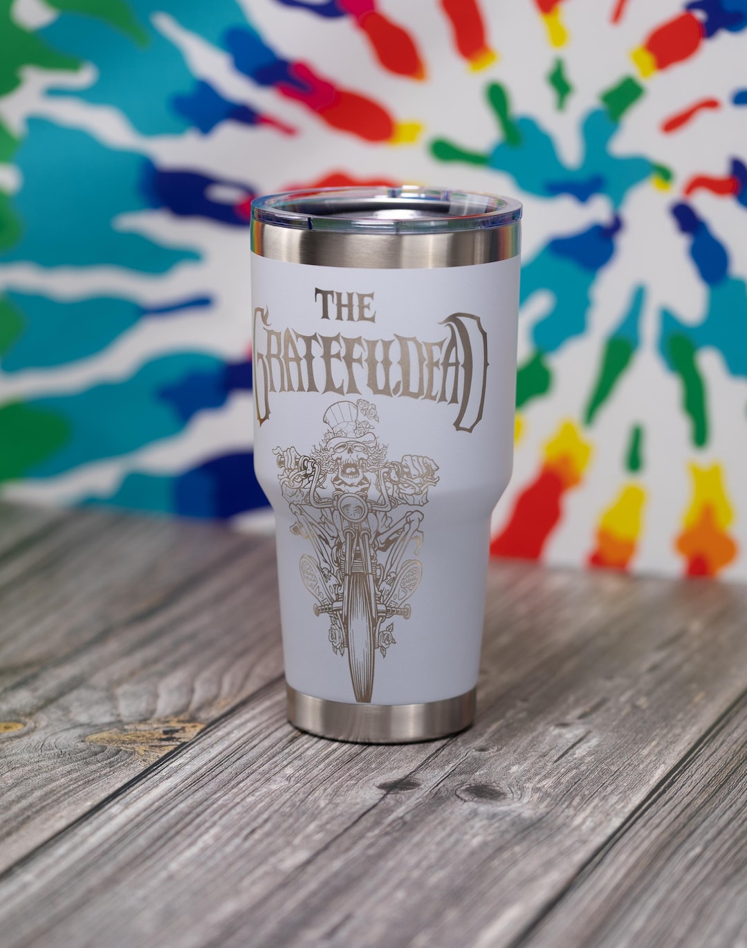 Grateful Dead Uncle Sam Biker 30oz Tumbler – Custom Color – Laser ...